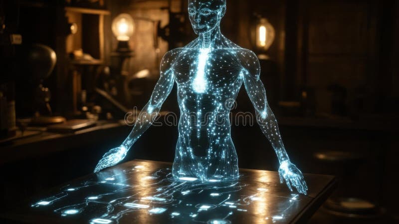 Digital Human Anatomy, Interactive Exploration Stock Photo - Image of ...