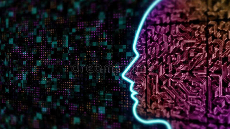 Digital Human Animation with Bright Background Stock Footage - Video of ...