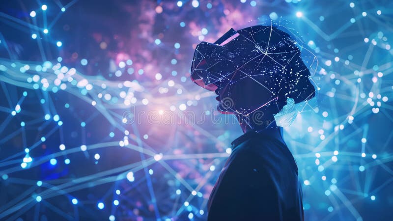 Digital Human Avatar Interacting with Floating AI Data Visualizations ...