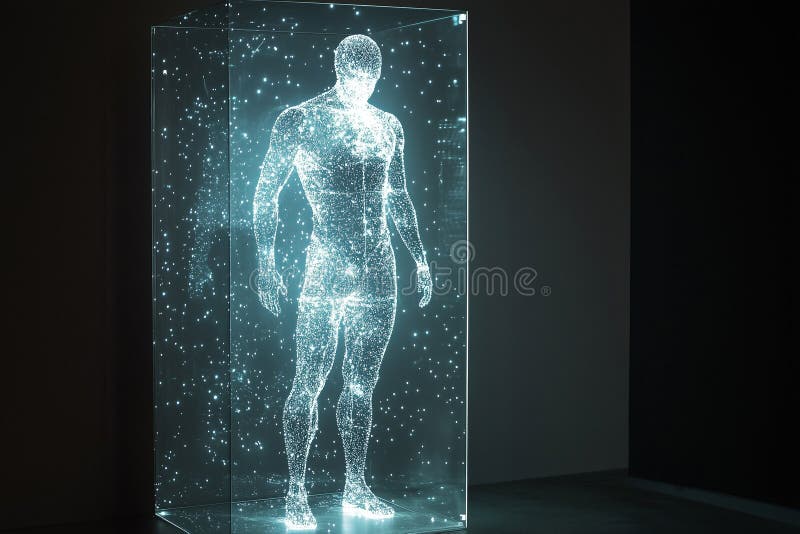 Digital Human Body Hologram with Futuristic Data. by Generative Ai ...