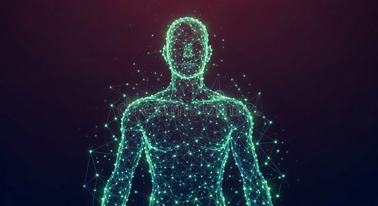 Digital Human Body with Network Connection Artificial Intelligence and ...