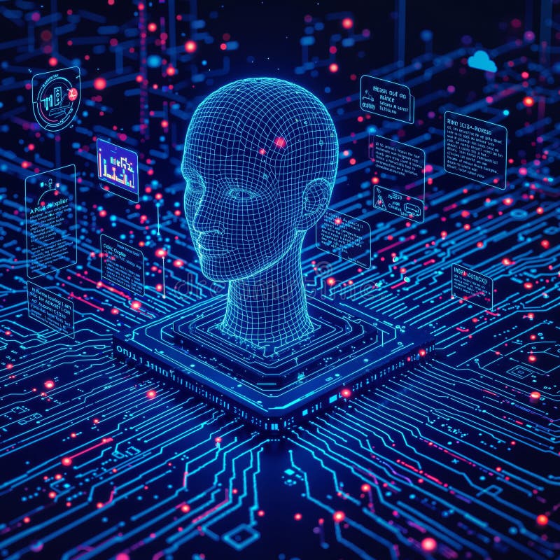 Digital Human Brain Integration with Technology and AI Visualization ...