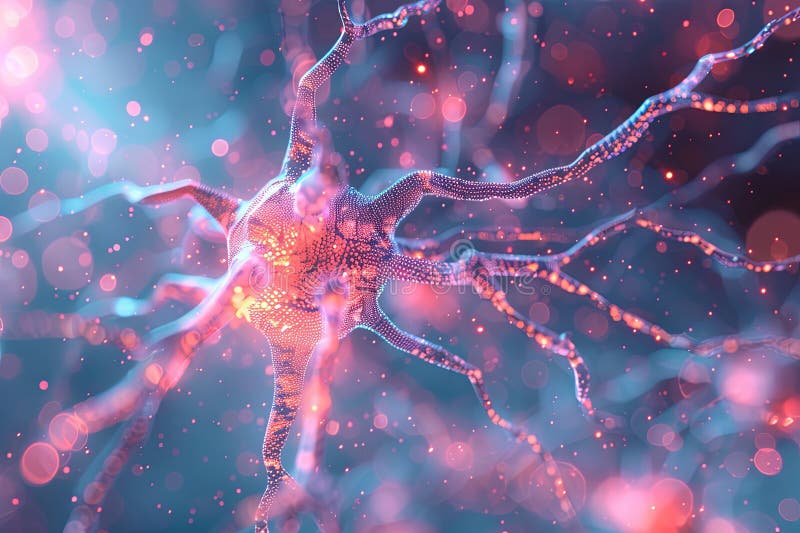 Digital Human Brain Illustration Stock Illustration - Illustration of ...