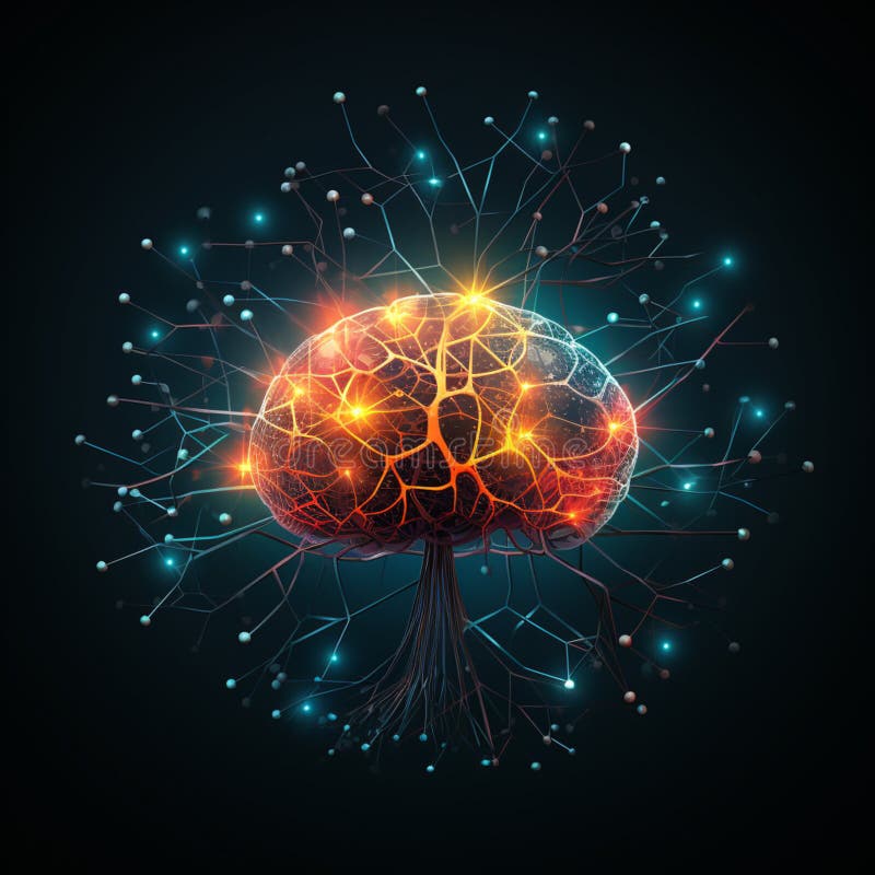 A Digital Human Brain Model Futuristic Tech Development, Human Design ...