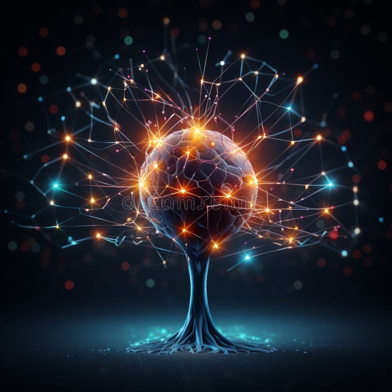 A Digital Human Brain Model Futuristic Tech Development, Human Design ...