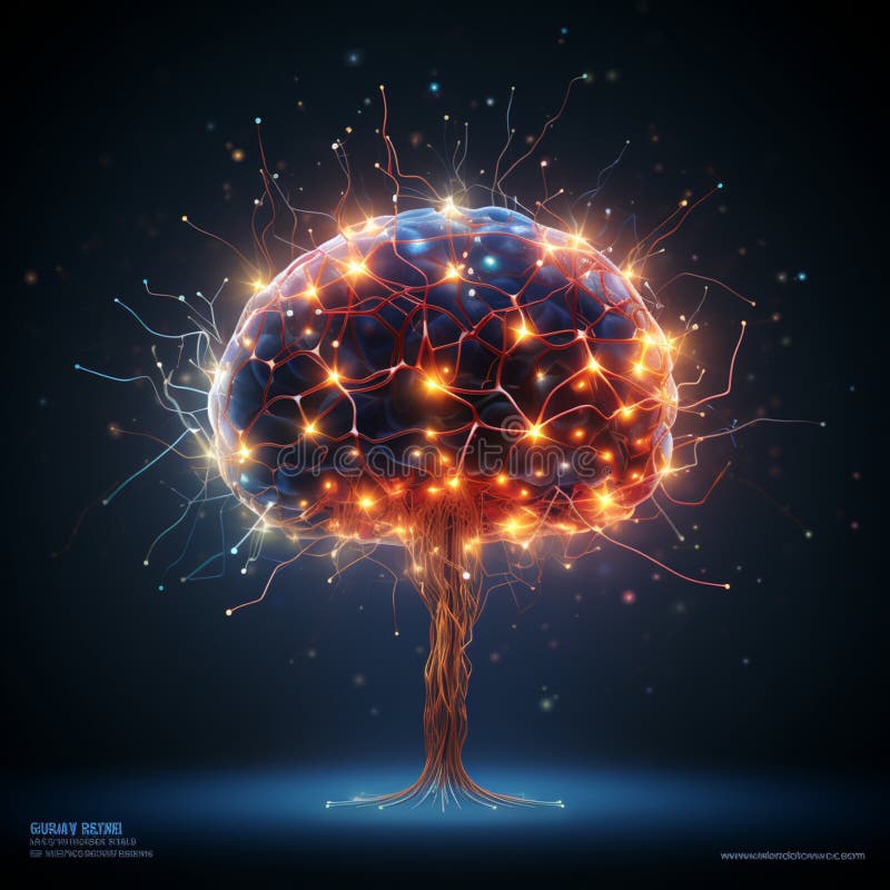 A Digital Human Brain Model Futuristic Tech Development, Human Design ...