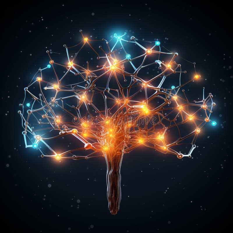 A Digital Human Brain Model Futuristic Tech Development, Human Design ...