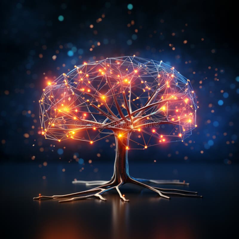 A Digital Human Brain Model Futuristic Tech Development, Human Design ...