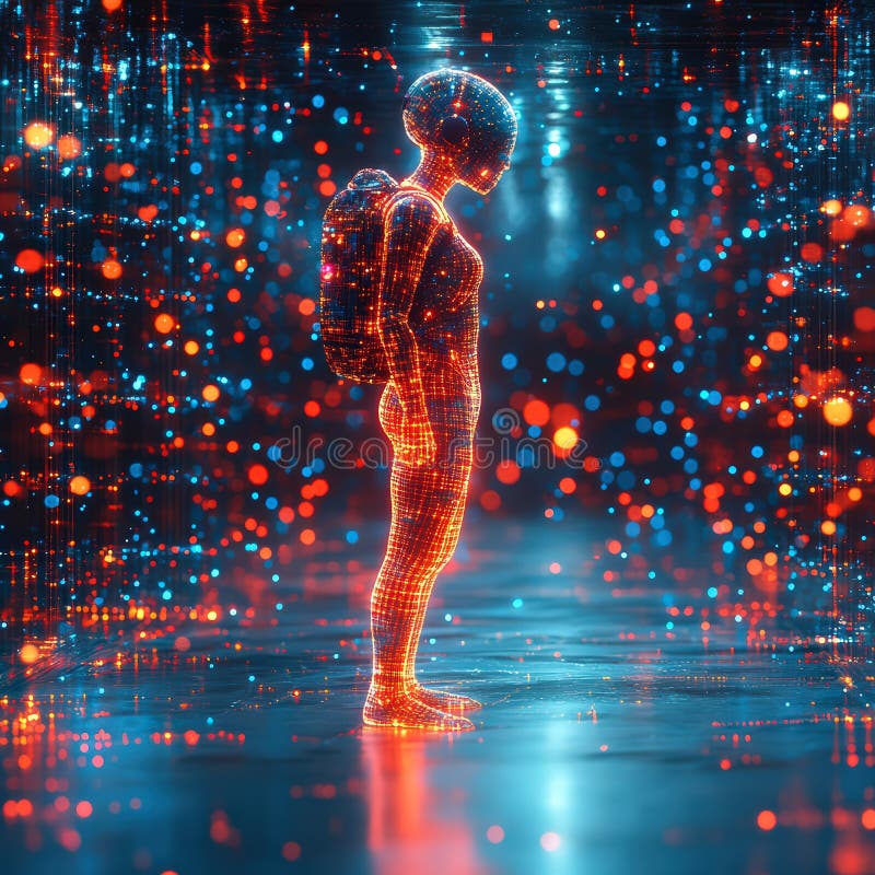 AI-generated Digital Human Interacting in a Virtual Environment. Stock ...