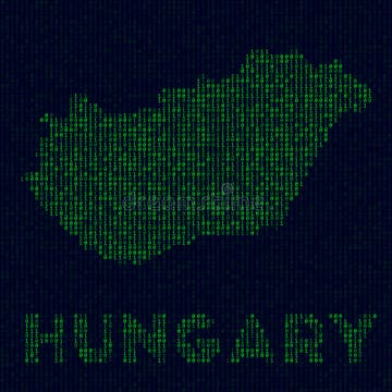 Digital Hungary logo. stock vector. Illustration of cyberspace - 184576265