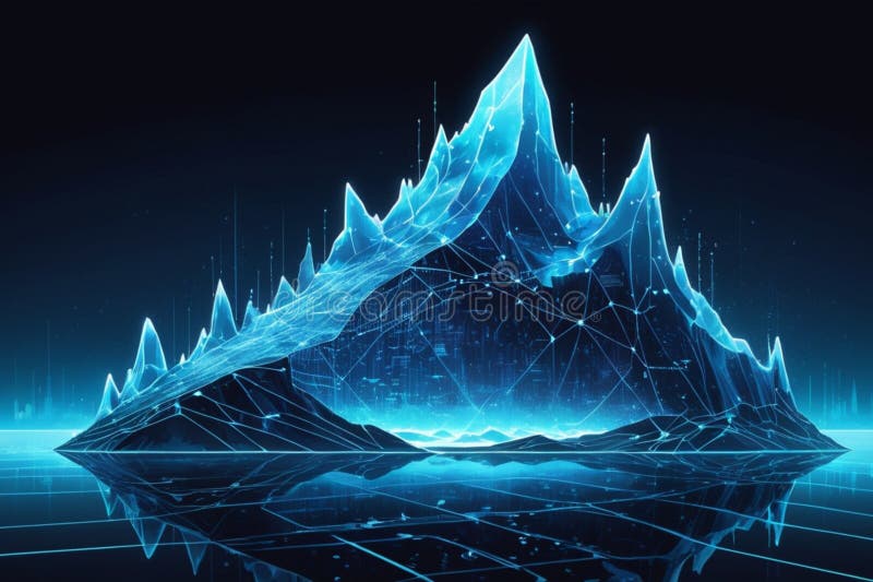 Digital iceberg stock image. Image of high, global, intelligence ...