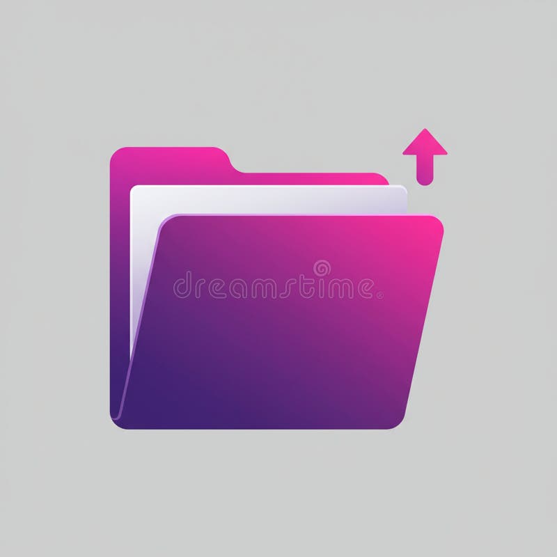 Pink Folders stock illustration. Illustration of desk - 339325552