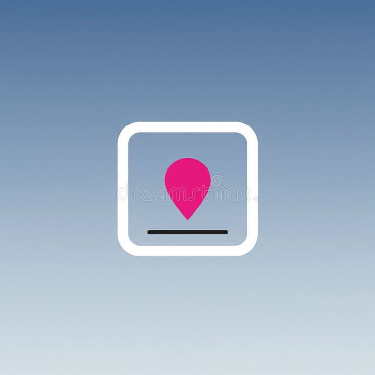 Rounded Square Pin Icon Stock Illustrations – 693 Rounded Square Pin ...