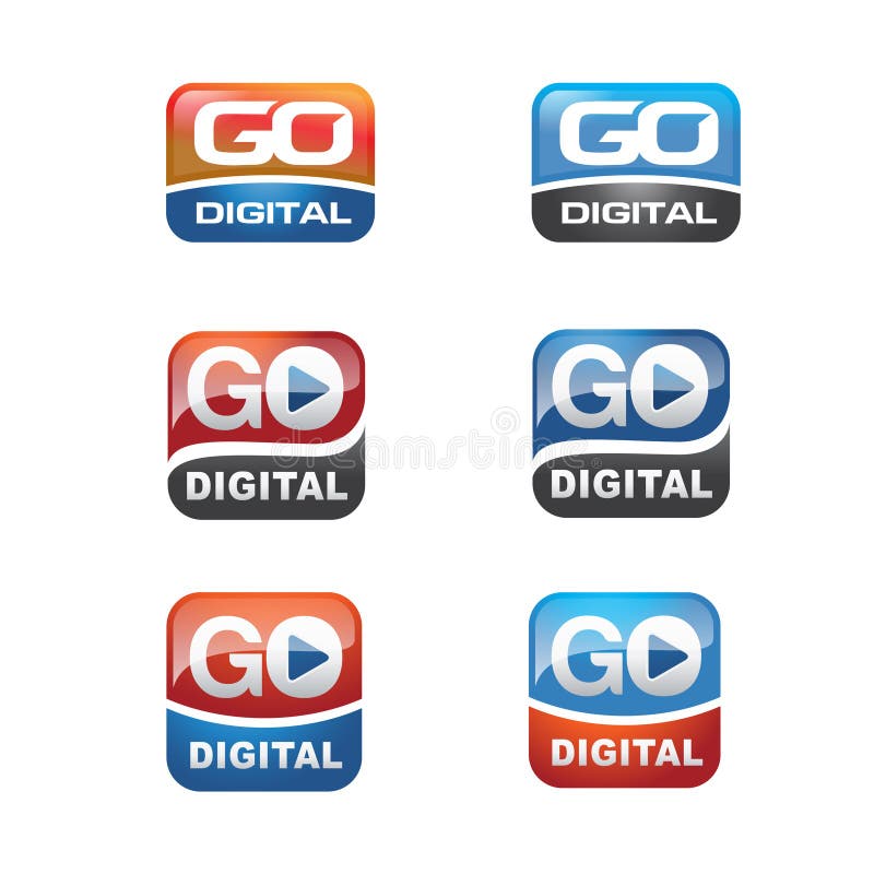 Digital icon set stock vector. Illustration of alphabet - 56429280