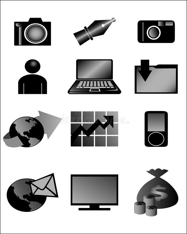 A Digital Icons with Colorful Dialog Speech Bubbles Stock Illustration ...