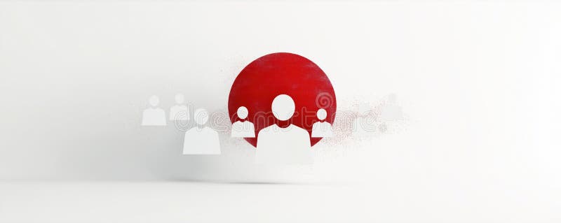 Digital Icons Represent Consumer Groups. Illustration Displays Target ...