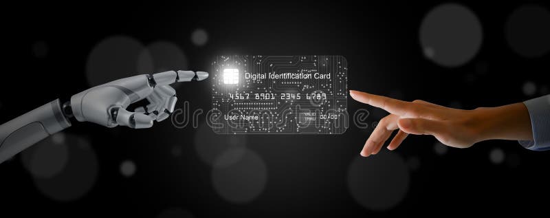 Digital ID Card, Electronic Identification. E-ID Smartcard, with AI ...