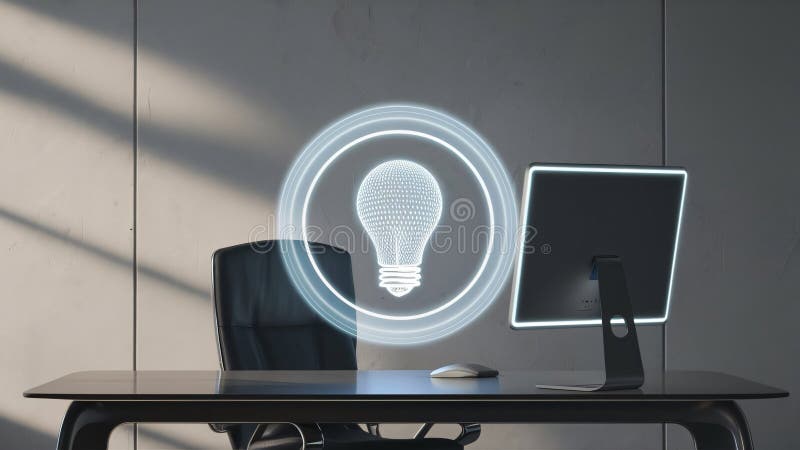 Digital Idea Generation, Modern Office Workspace High Quality Image ...