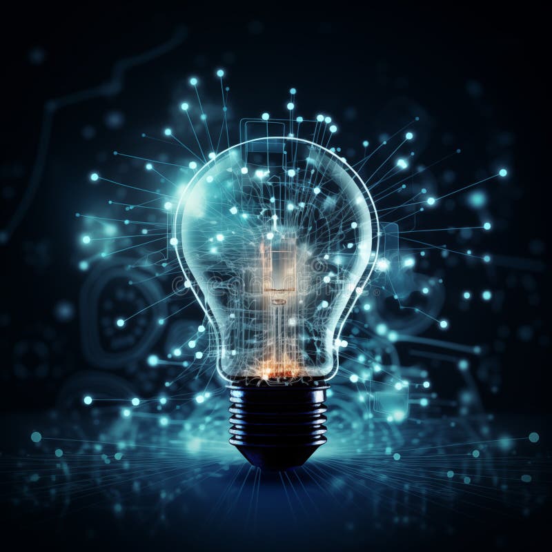 Digital Idea Innovation stock photo. Image of future - 299648834