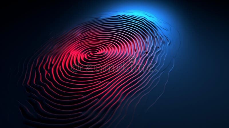 Digital Identification Finger Safety Technology Thumbprint Security ...