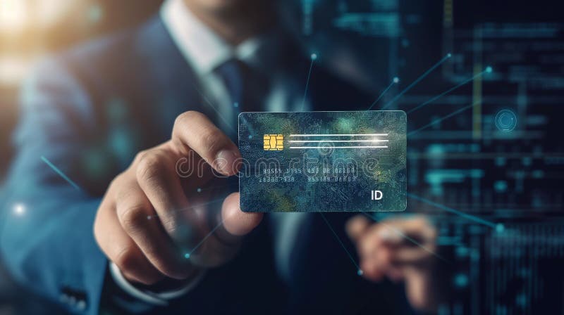 Digital Identification or Digital ID Concept. Accessing Databases by ...