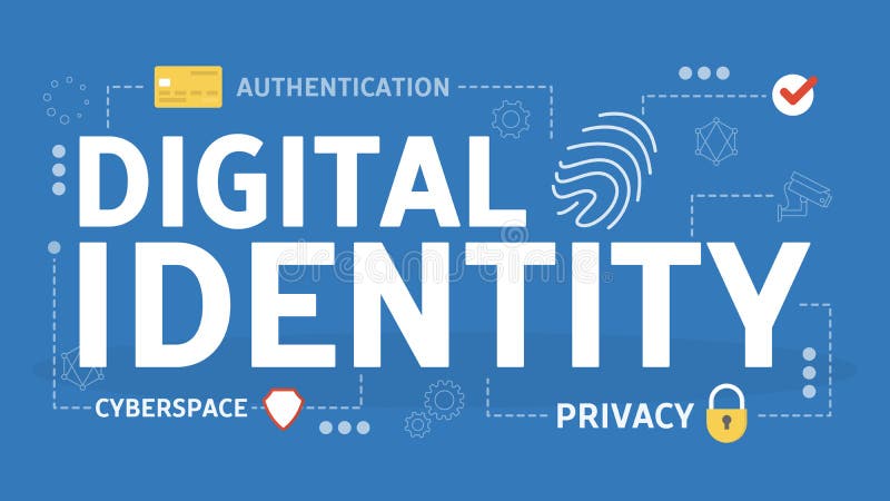 Digital identity stock illustration. Illustration of recognition - 12172300