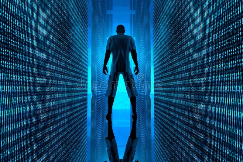 Digital Identity User Icon Hand Drawn Illustration Stock Vector ...