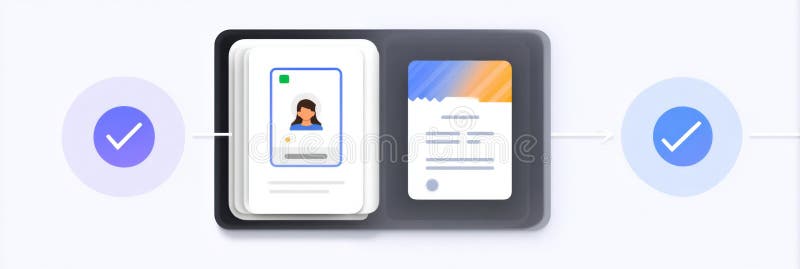 Digital Identity Passport Showcasing Secured Badge Overlay with Open ...