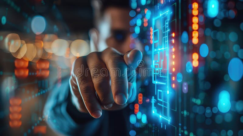 Digital Identity: Secure Access and Cyber Protection Stock Image ...