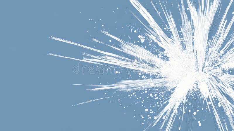 A Digital Illustration with an Abstract Blue Background and a Starburst ...