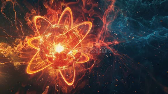 A Digital Illustration of Atomic Energy, with Visual Effects ...