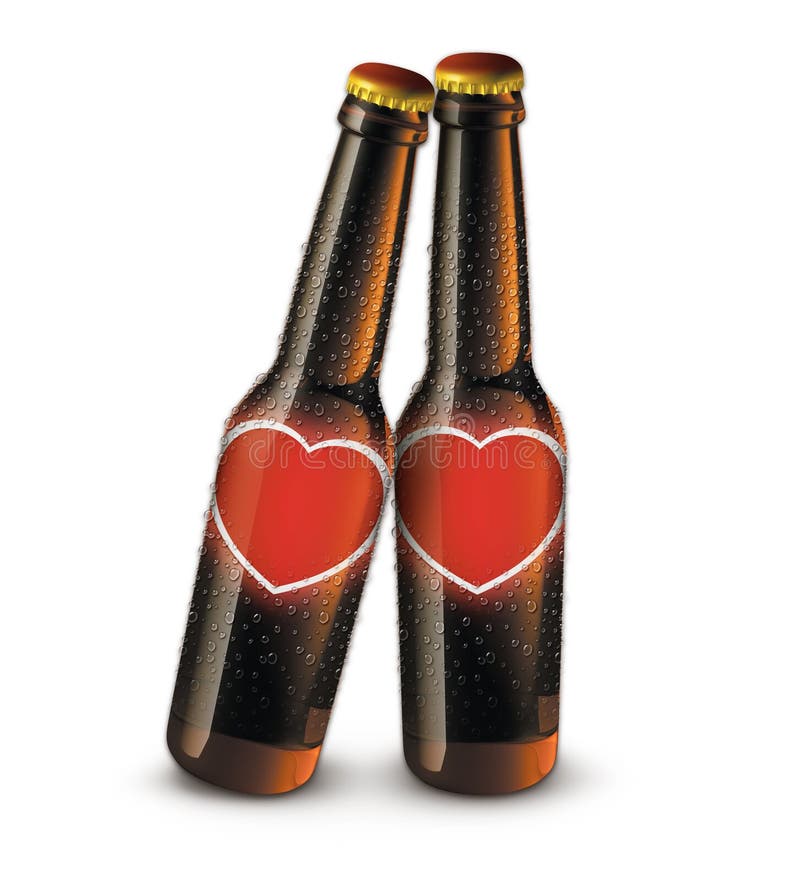 Love Bottles stock illustration. Illustration of frosty - 29963924