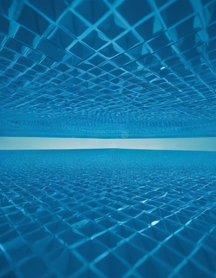 Blue Digital Wave Grid Landscape Stock Photo - Image of computing ...