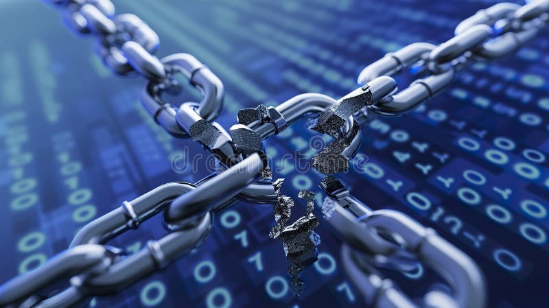 Broken Digital Chain Stock Illustrations – 349 Broken Digital Chain ...