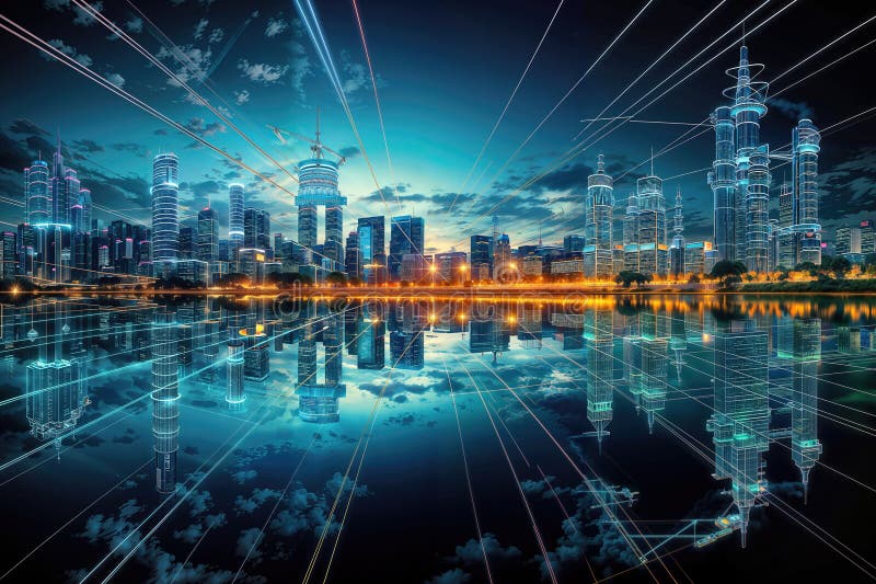 Digital Illustration with Clear Edge Definition. Generative AI Stock ...