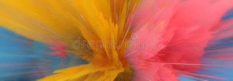 Digital Illustration. Color Blot Splash Stock Image - Image of banner ...
