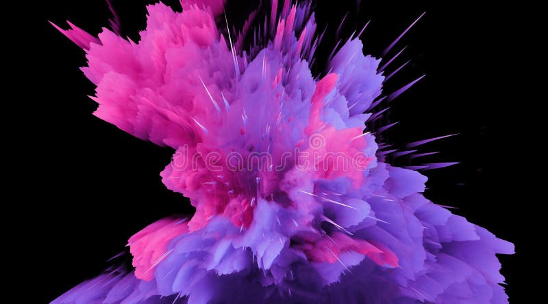 Digital Illustration. Color Rainbow Splash Stock Image - Image of ...