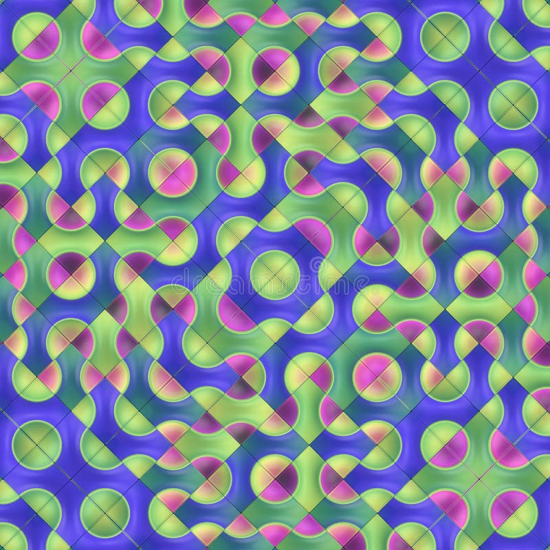 Illustration of a Colorful Symmetrical Pattern of Tiles Coming Together ...