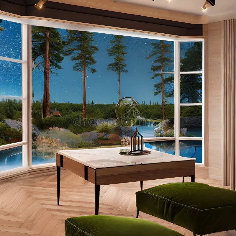 A Digital Illustration that Combines Realistic and Abstract Elements To ...