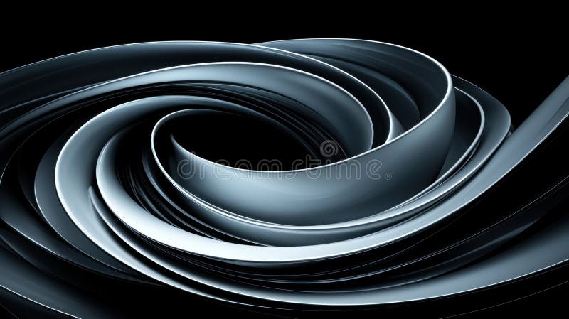 A Digital Illustration of a Complex, Abstract Design Composed of ...