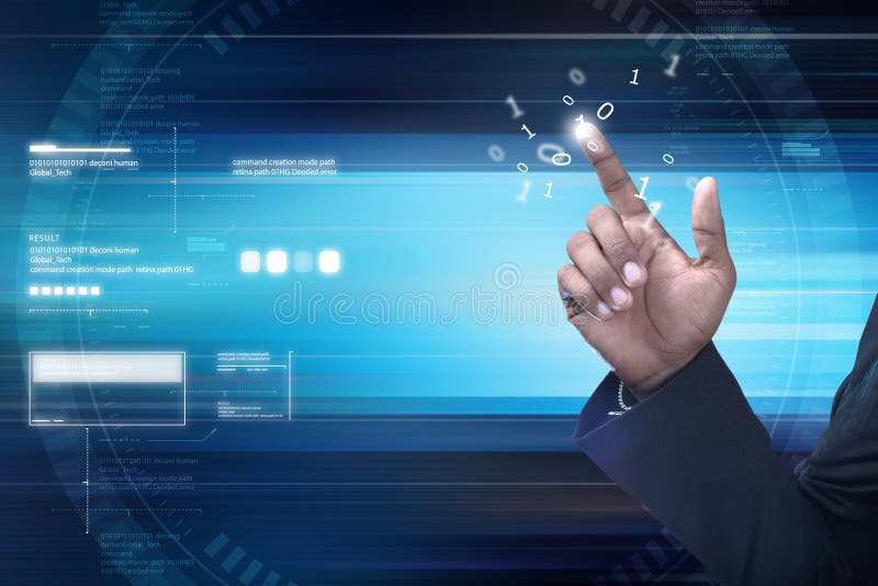 Computer hacking concept stock illustration. Illustration of hacking ...