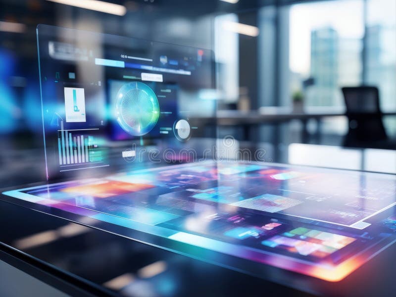 Digital Illustration of a Computer Monitor Stock Illustration ...