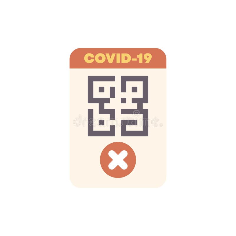 Covid 19 Qr Code Invalid Showing Negative Result on Mobile Phone Stock ...