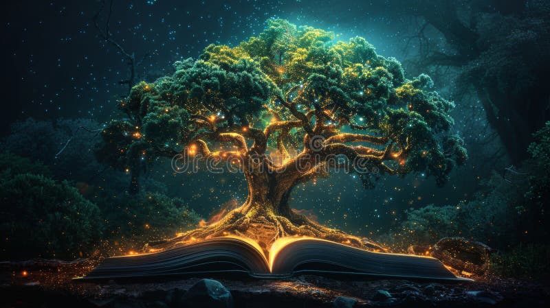 Books and Tree of Knowledge, Knowledge and Education Concept Stock ...