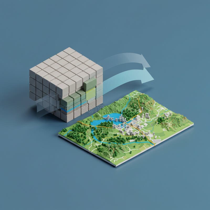 A Digital Illustration Depicting a Conceptual Transformation from ...