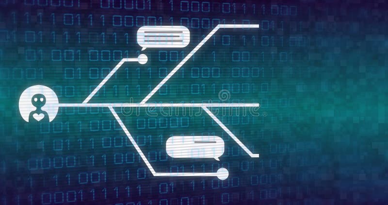 Chatbot Interface Vector Illustration on Smartphone with Conversational ...