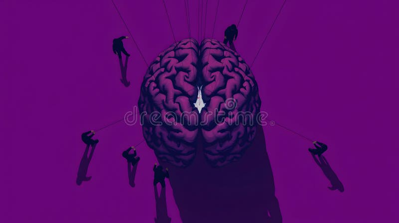 Controlled Mind - Digital Illustration of Brain Manipulation Stock ...