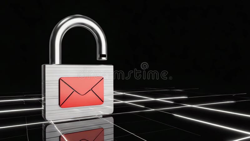 A Digital Illustration Depicts an Unlocked Padlock, Symbolizing an ...