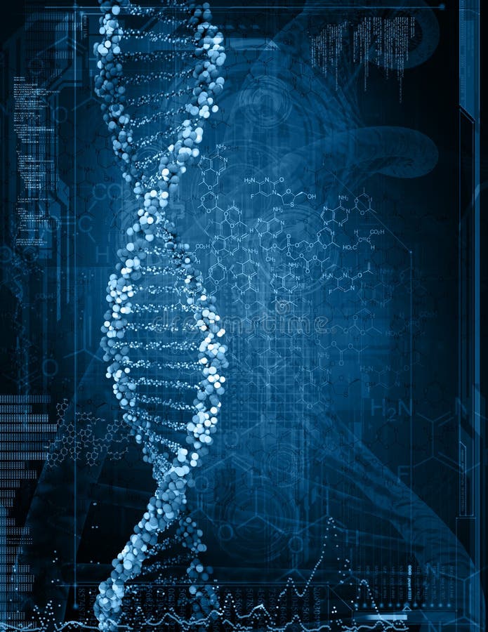 Digital Illustration of Dna Stock Illustration - Illustration of life ...