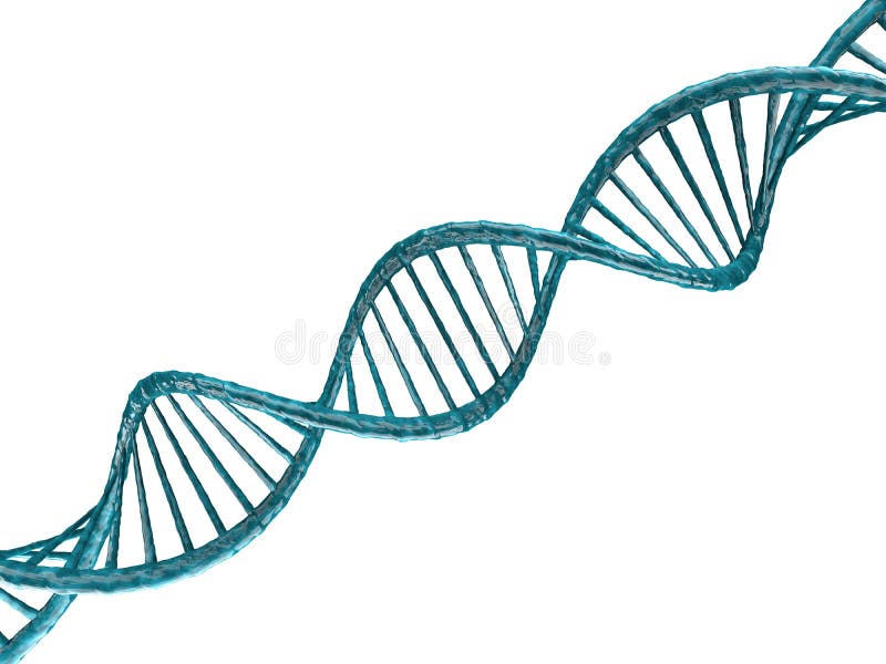 Digital Illustration of a DNA Model. 3D Stock Illustration ...